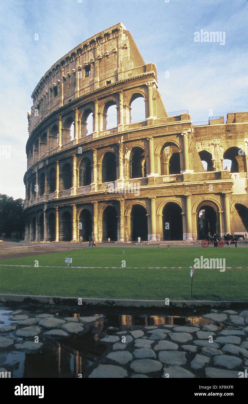 Italy, Lazio Region, Rome, Coliseum or Amphitheatre Flavius Stock Photo ...