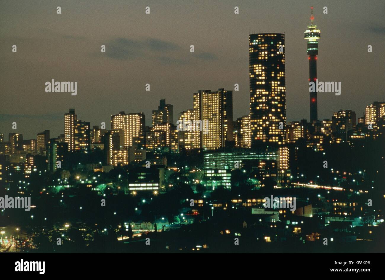 South Africa, Gauteng, Johannesburg. Night Stock Photo - Alamy