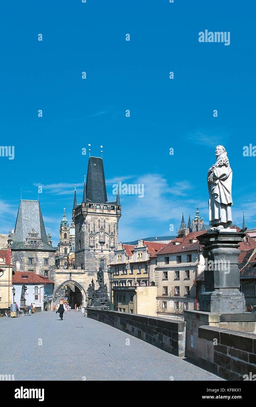 Czech Republic, Prague, Charles Bridge (UNESCO World Heritage Site ...