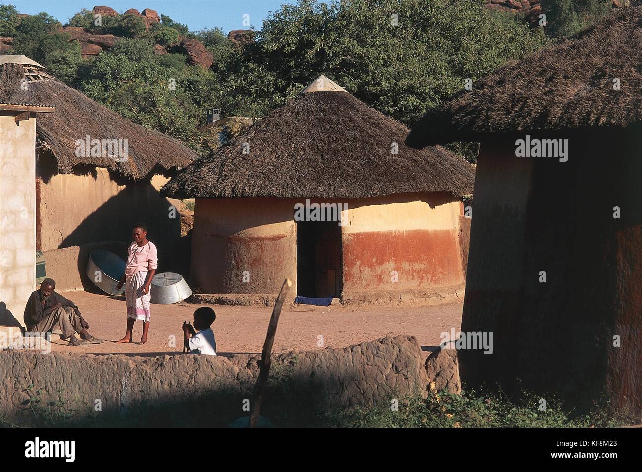 Botswana, Mochudi. Traditional Country Stock Photo - Alamy