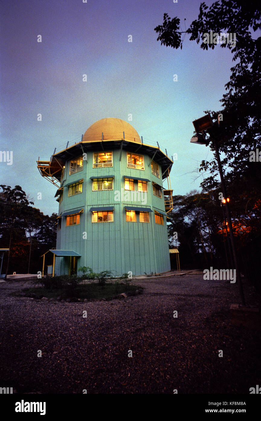 PANAMA, Panama City, Gamboa, the rooftop dome of the Canopy Tower in ...