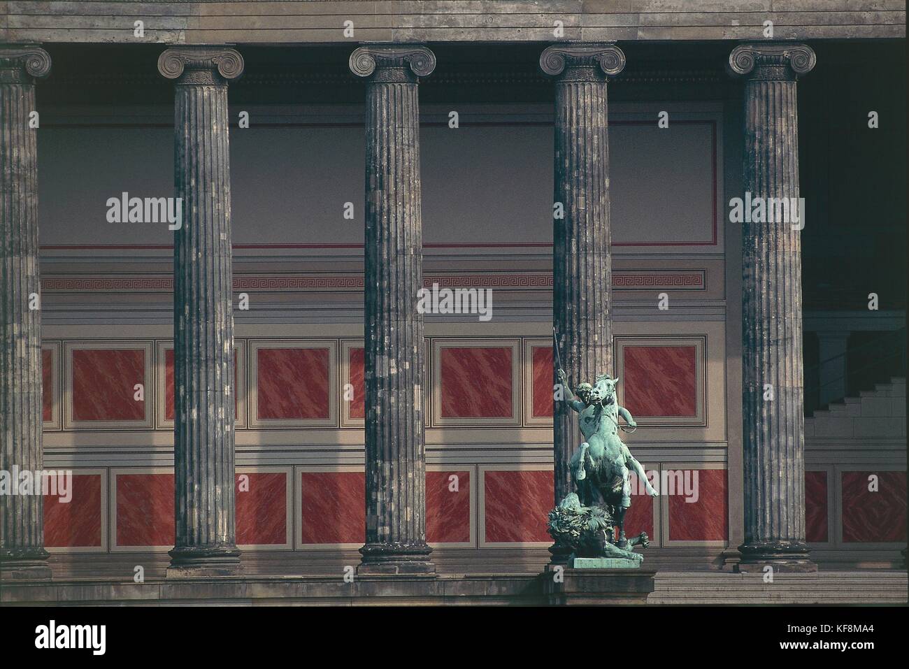 Germany, Berlin. The colonnade of the Altes Museum Stock Photo - Alamy