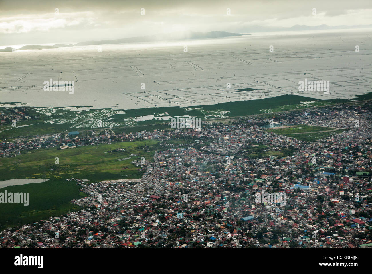 PHILIPPINES, Manila, aerial view of the Manila and the Manila Bay Stock ...