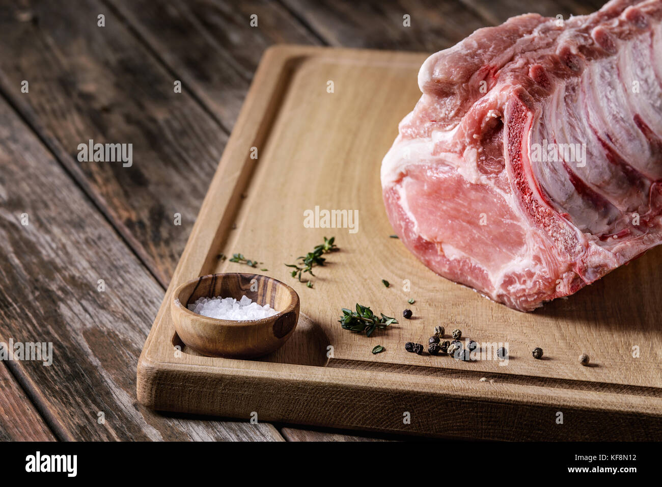 Pork loin with ribs Stock Photo - Alamy
