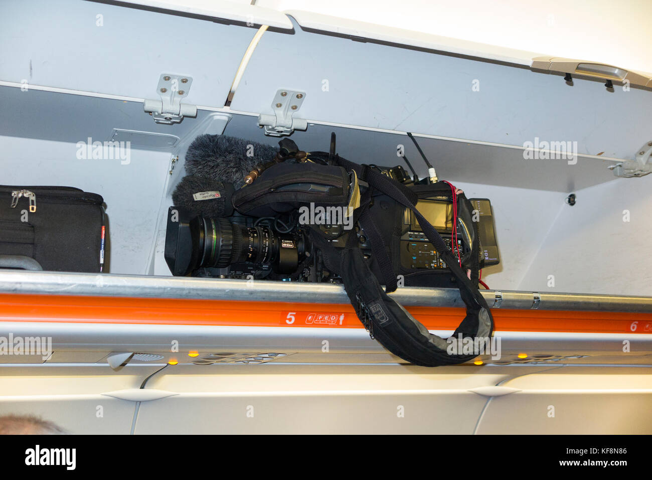 Expensive valuable TV camera / television cameras stowed safely in ...