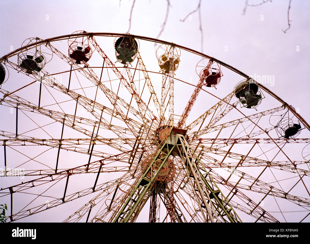 REPUBLIC OF GEORGIA, low angle view of a Ferris Wheel, Tbilisi ...