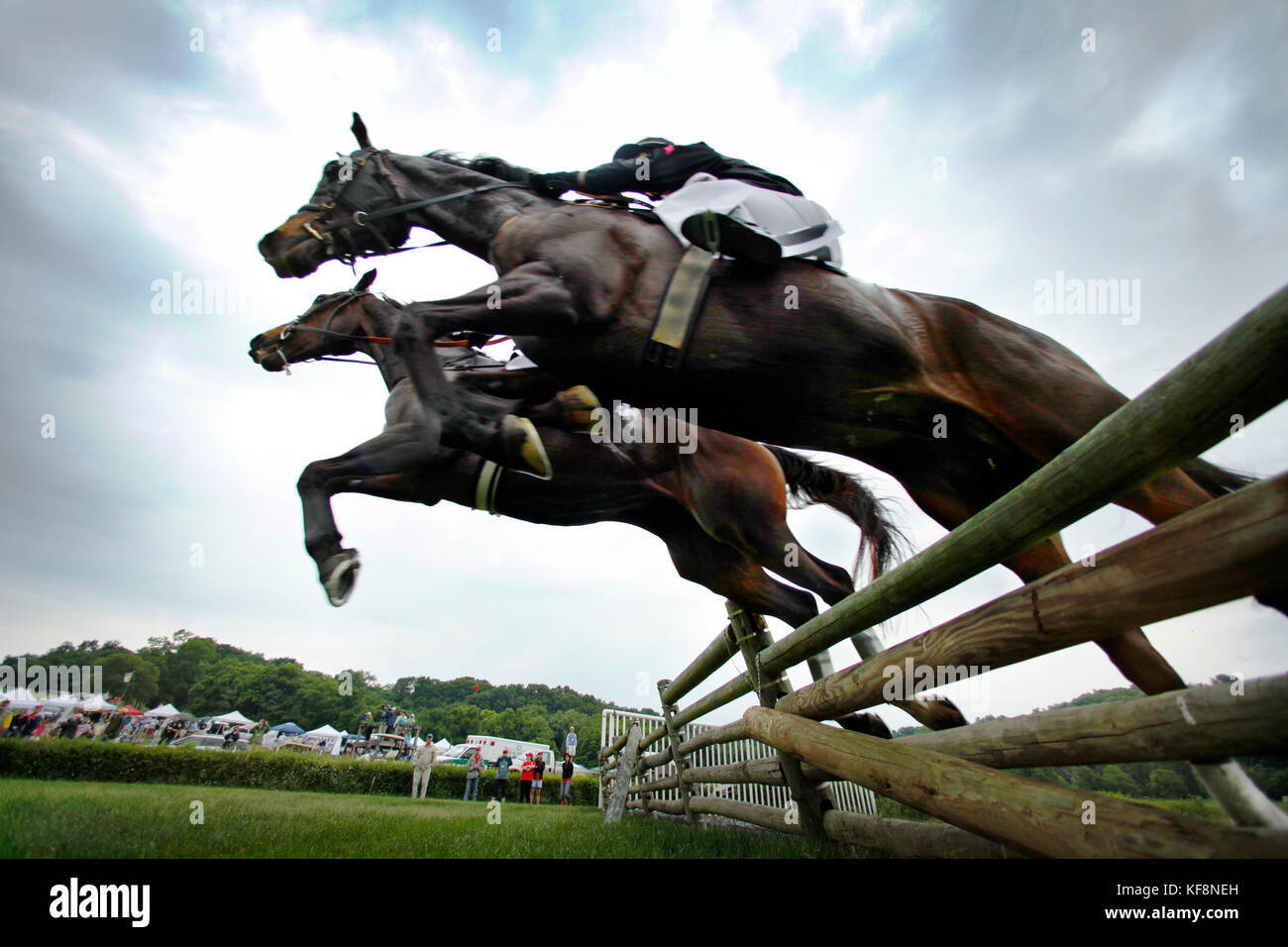 USA, Tennessee, Nashville, Iroquois Steeplechase, jockeys and their ...