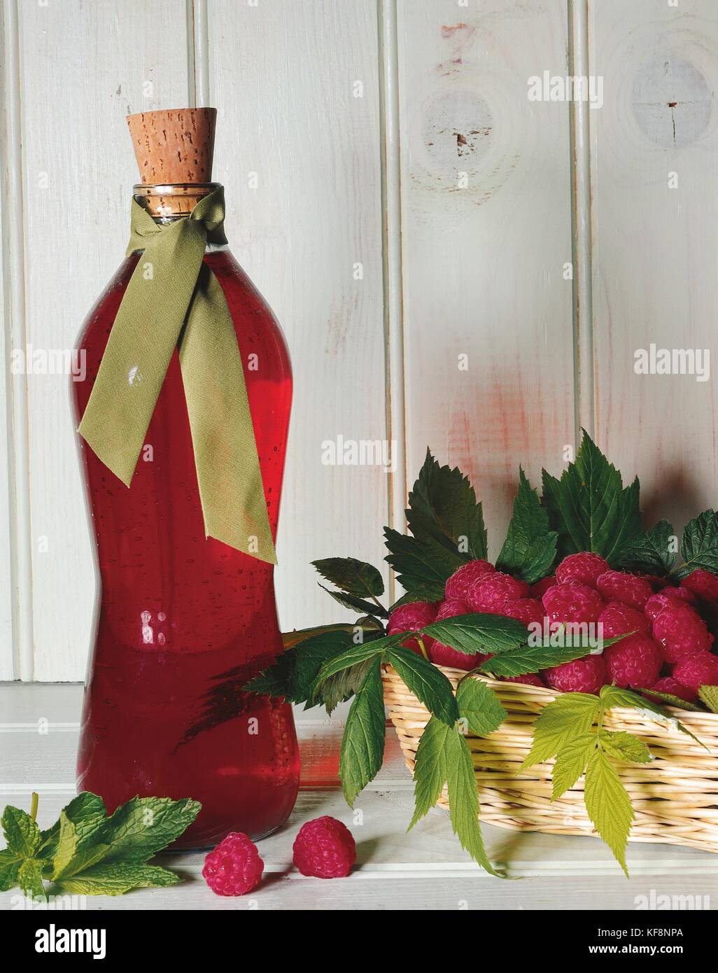 Liqueurs, Wine Raspberry Stock Photo - Alamy