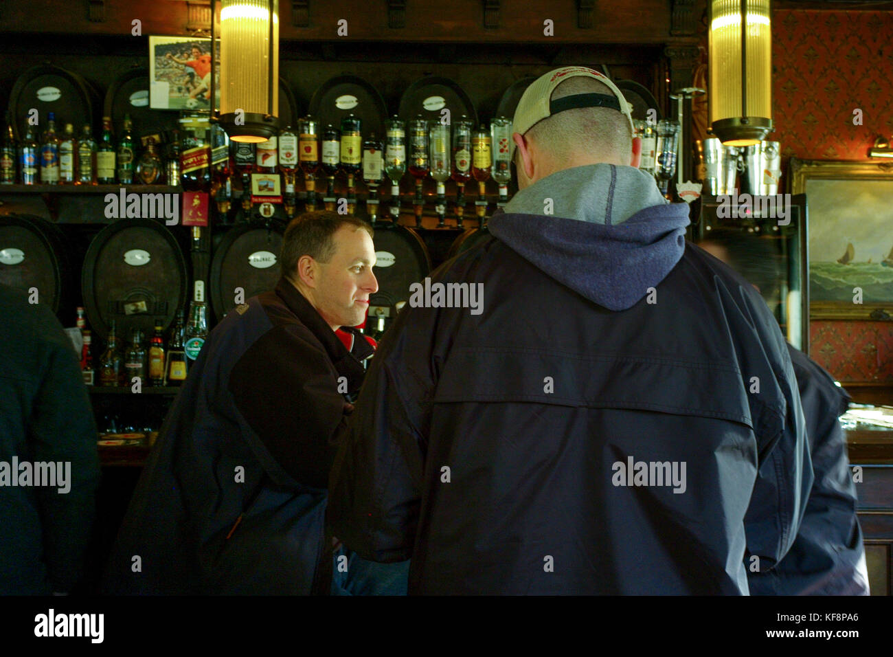 Daily life in a Traditional Dutch pub in Amsterdam, Netherlands Stock ...