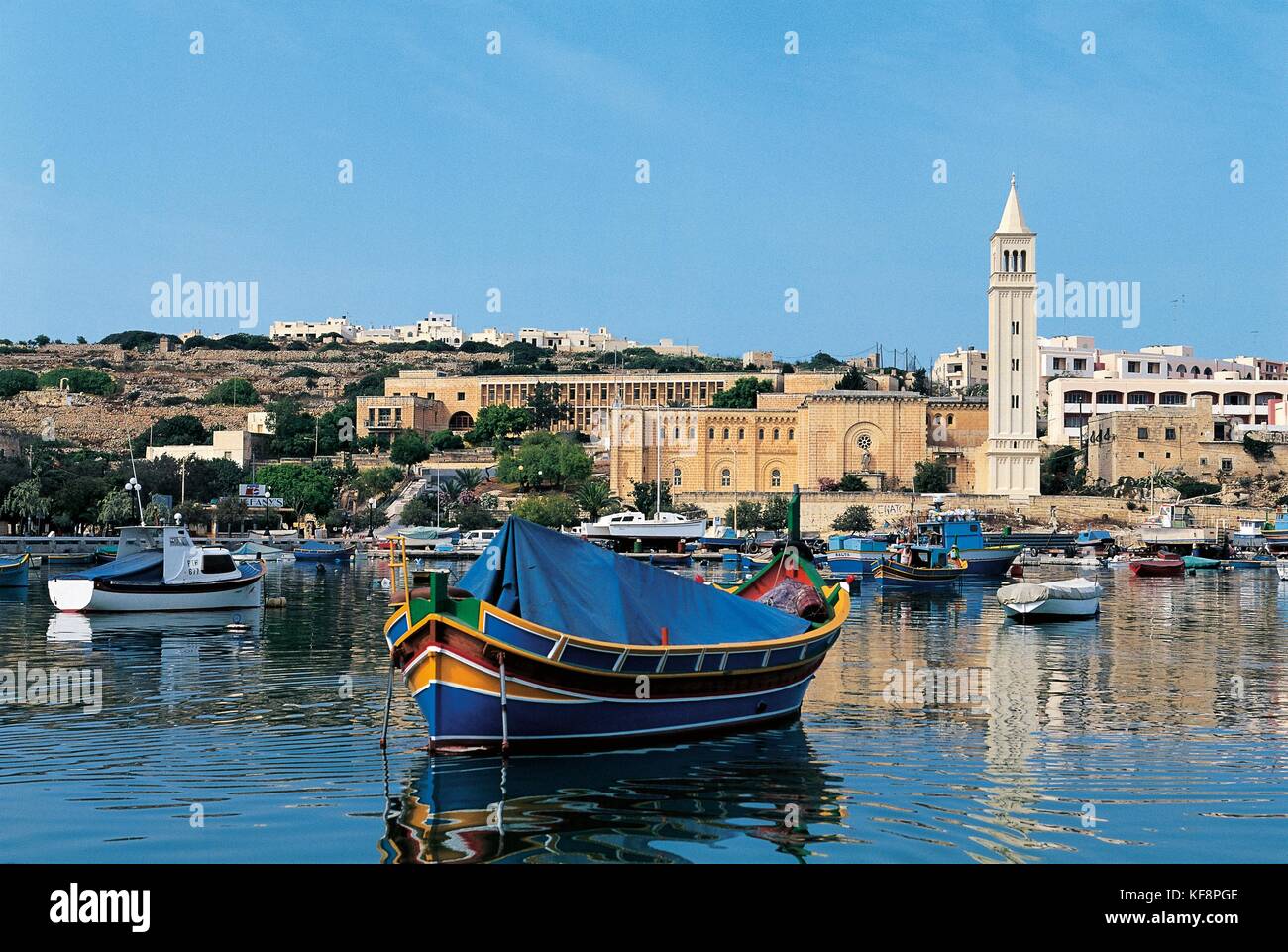 Malta, Marsaskala. Fishing port Stock Photo - Alamy