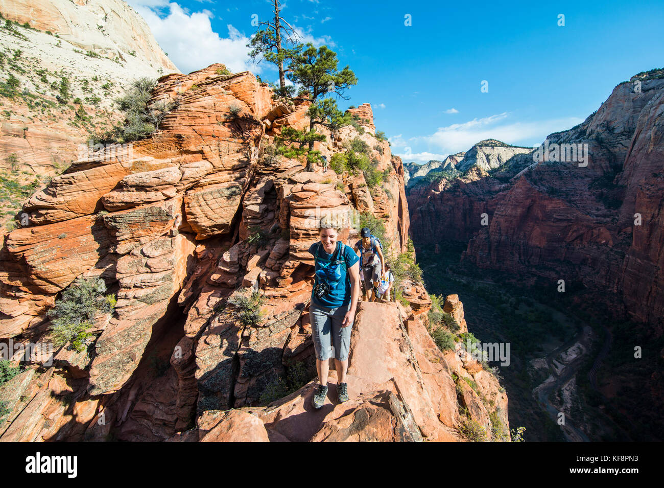 Angel´s landing, Zion National Park, Utah, USA Stock Photo - Alamy