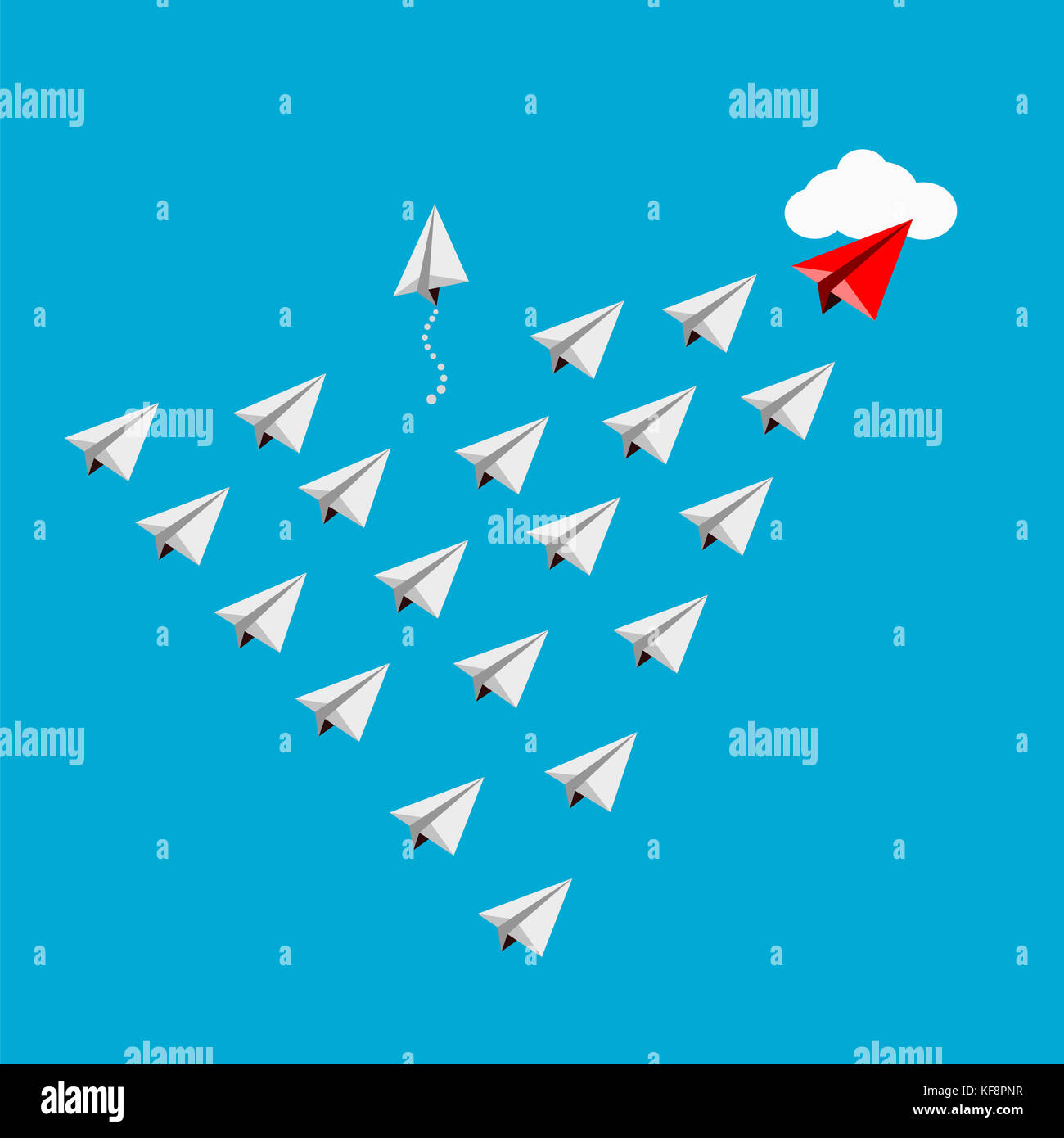 Paper airplane vector hi-res stock photography and images - Alamy
