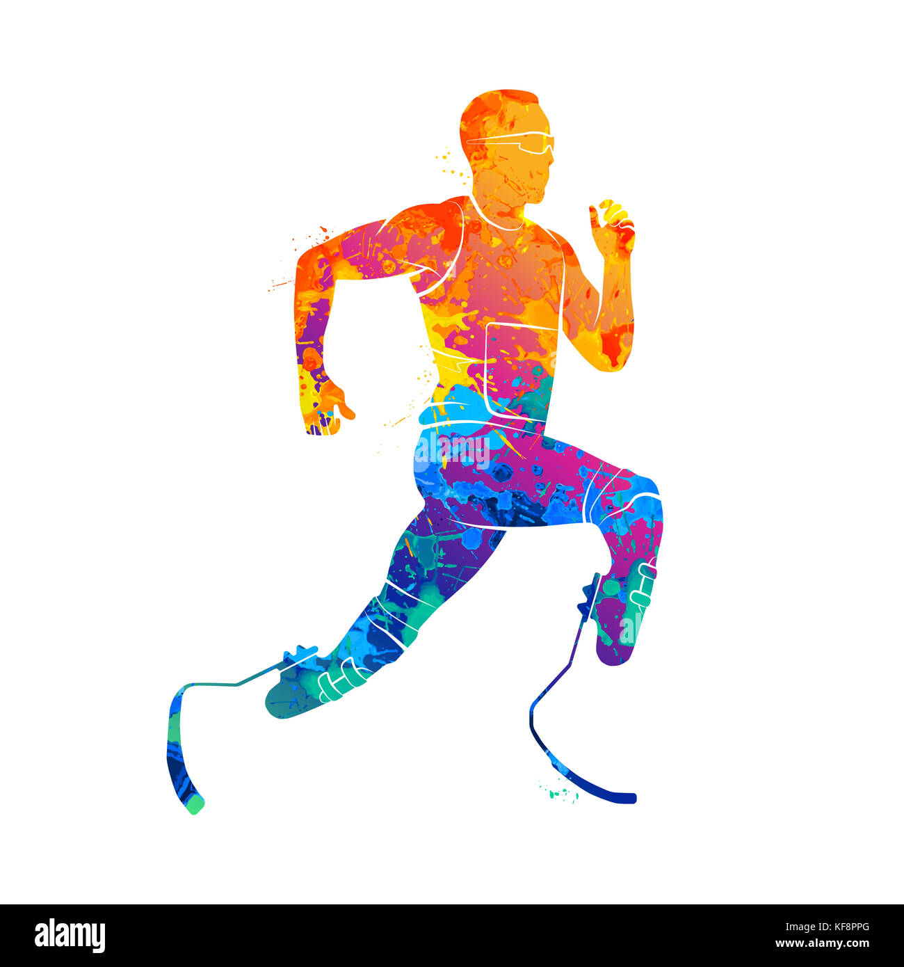 athlete runner Abstract Stock Photo - Alamy