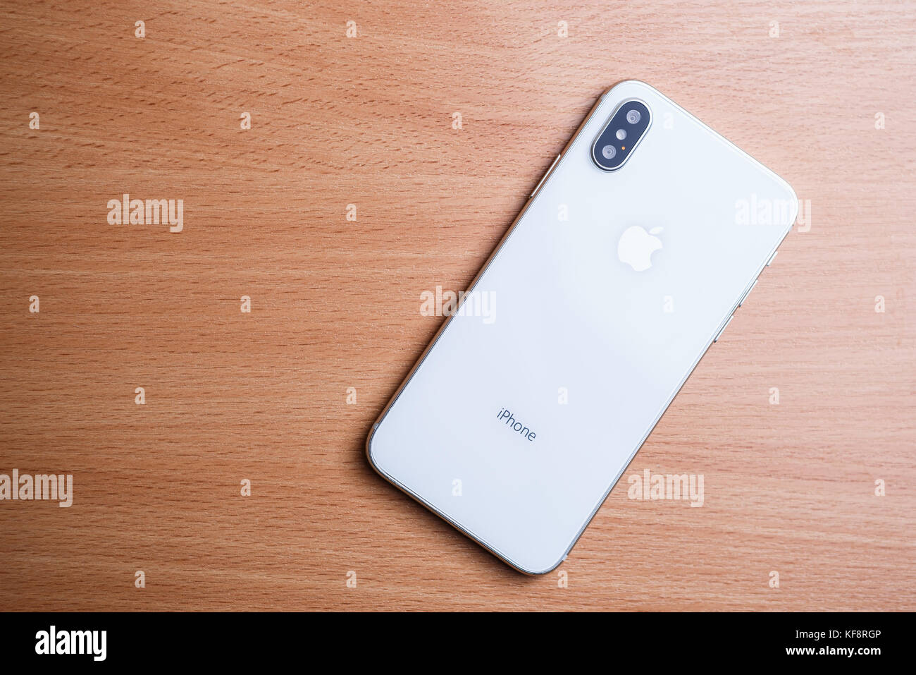 New Iphone X model close up.Modern Iphone 10 smart phone model.Trendy ...