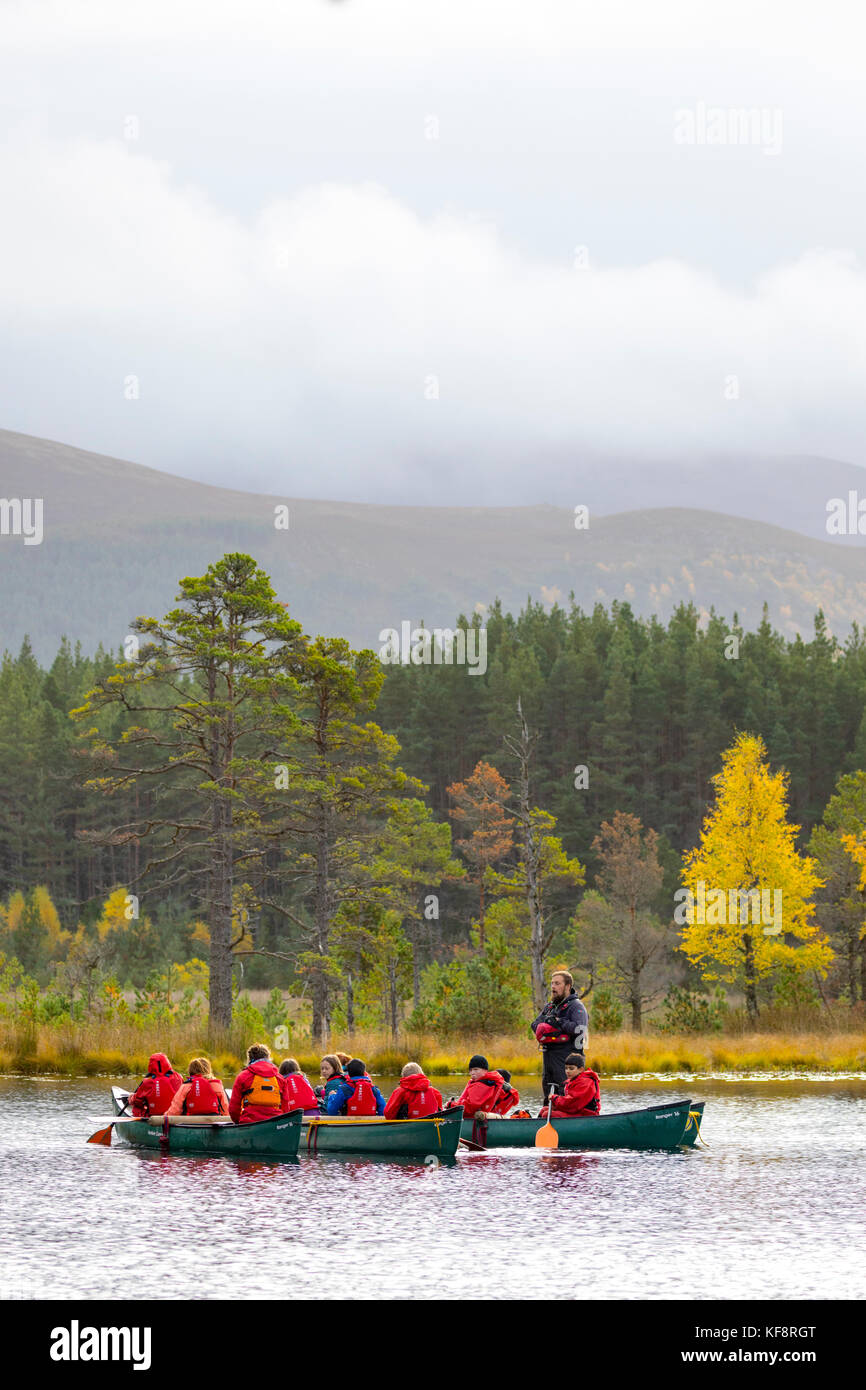 School children enjoying adventure sports on Uath Lochan with their ...