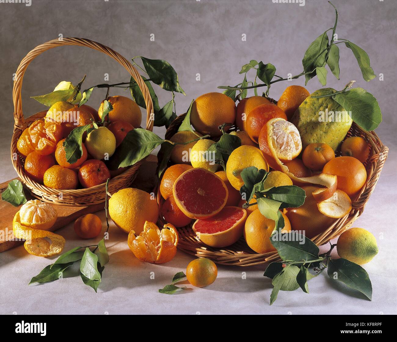Food. Still life, Citrus fruits Stock Photo - Alamy