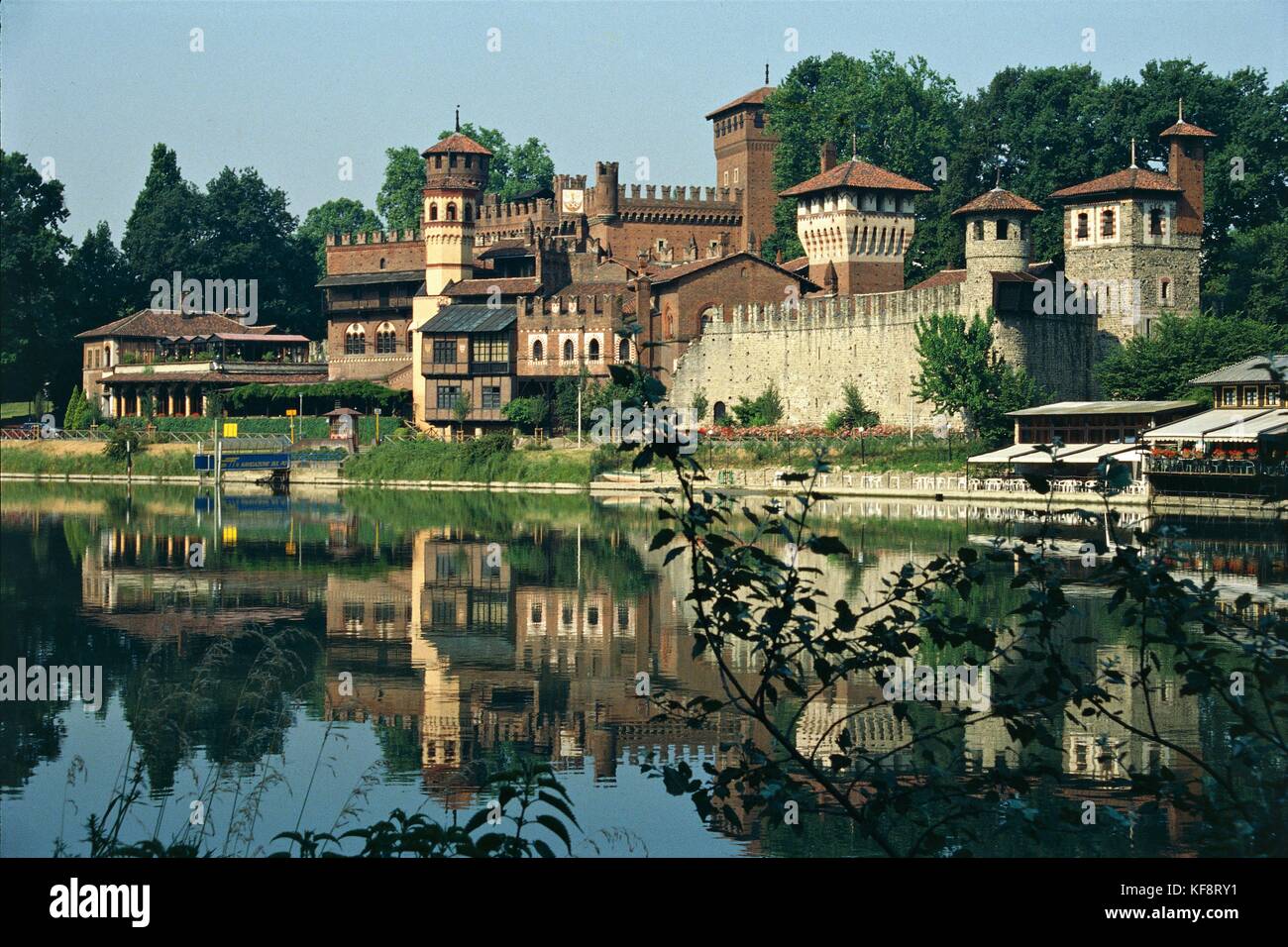 Italy, Piedmont Region,Turin, Medieval historical centre in Valentino ...