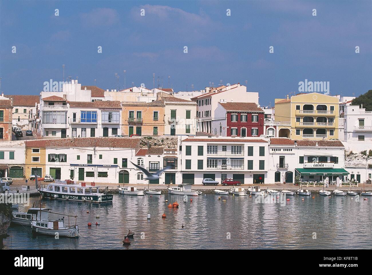 Spain, Balearic Islands, Minorca Island, Villacarlos. View of the house ...