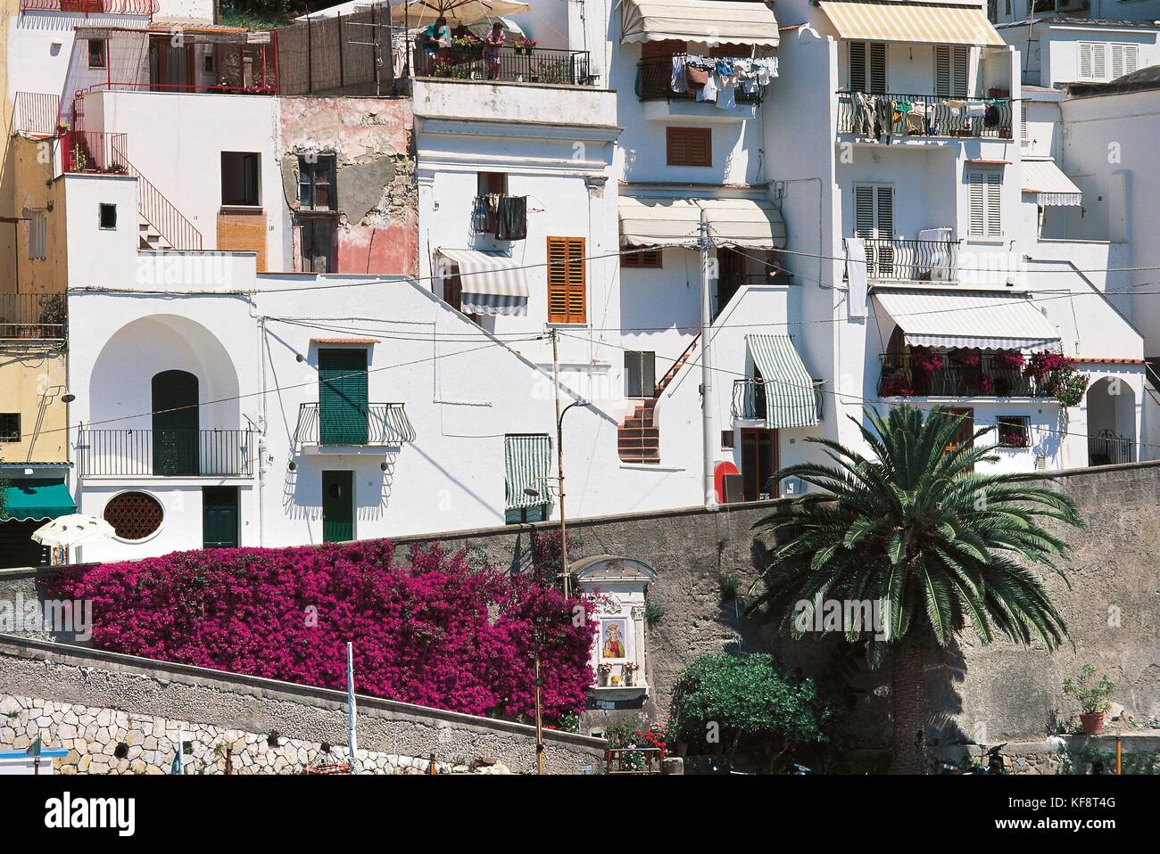 Italy, Campania Region, Massa Lubrense, Marina Della Lobra Stock Photo ...