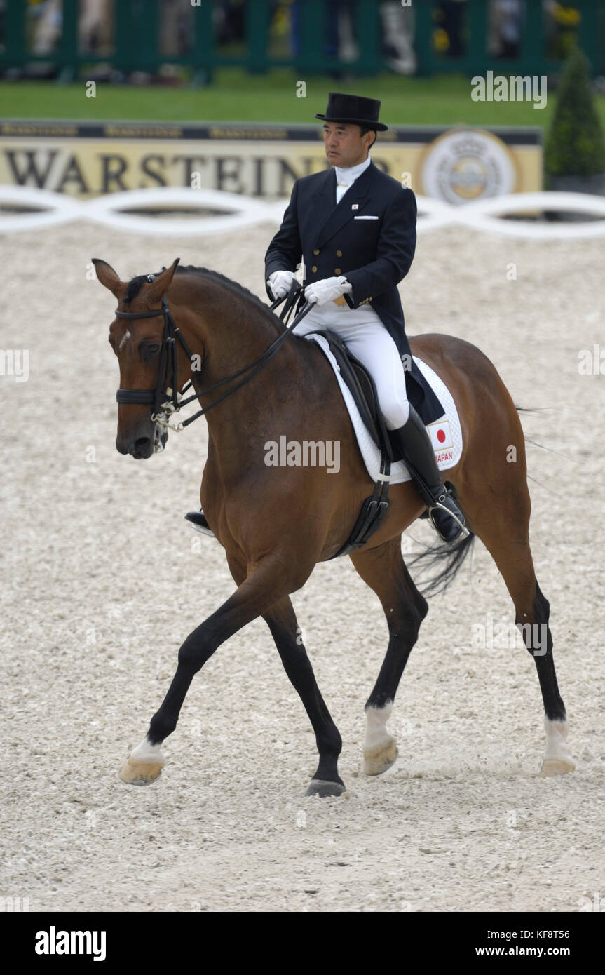 Kuranojo Saito (JPN) riding Lotus - World Equestrian Games, Aachen ...