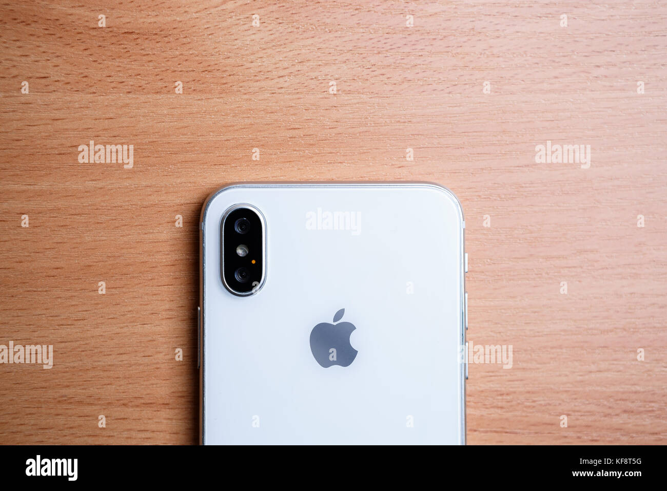 New Iphone X model close up.Modern Iphone 10 smart phone model.Trendy ...