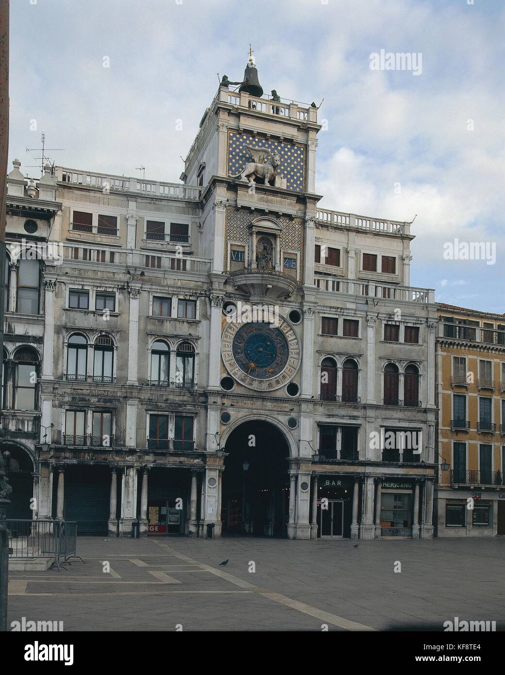 Veneto, Venice. Clock Tower Stock Photo - Alamy