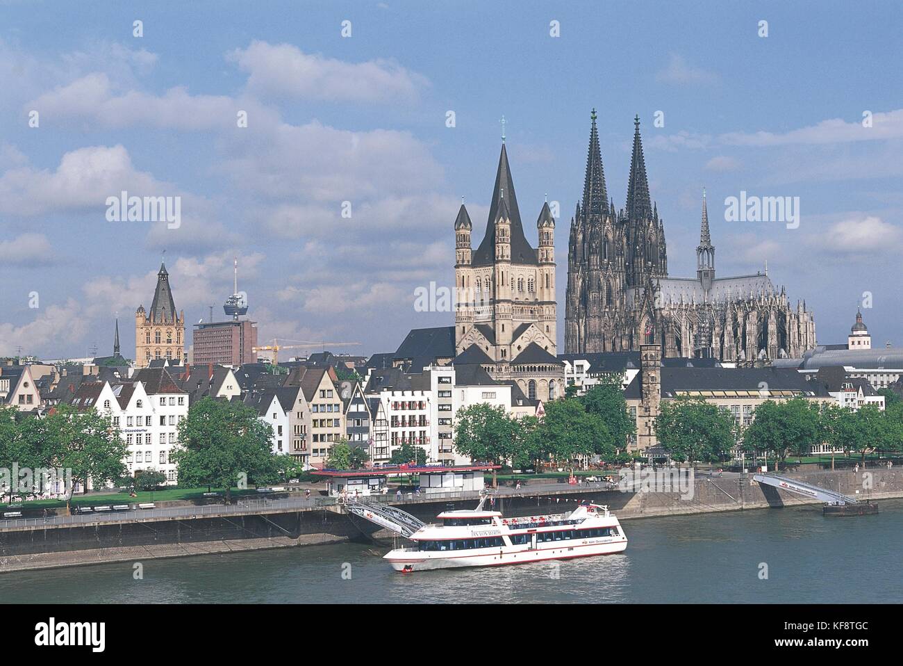 Germany, Rhine Valley, Cologne, with views of the cathedral Stock Photo ...