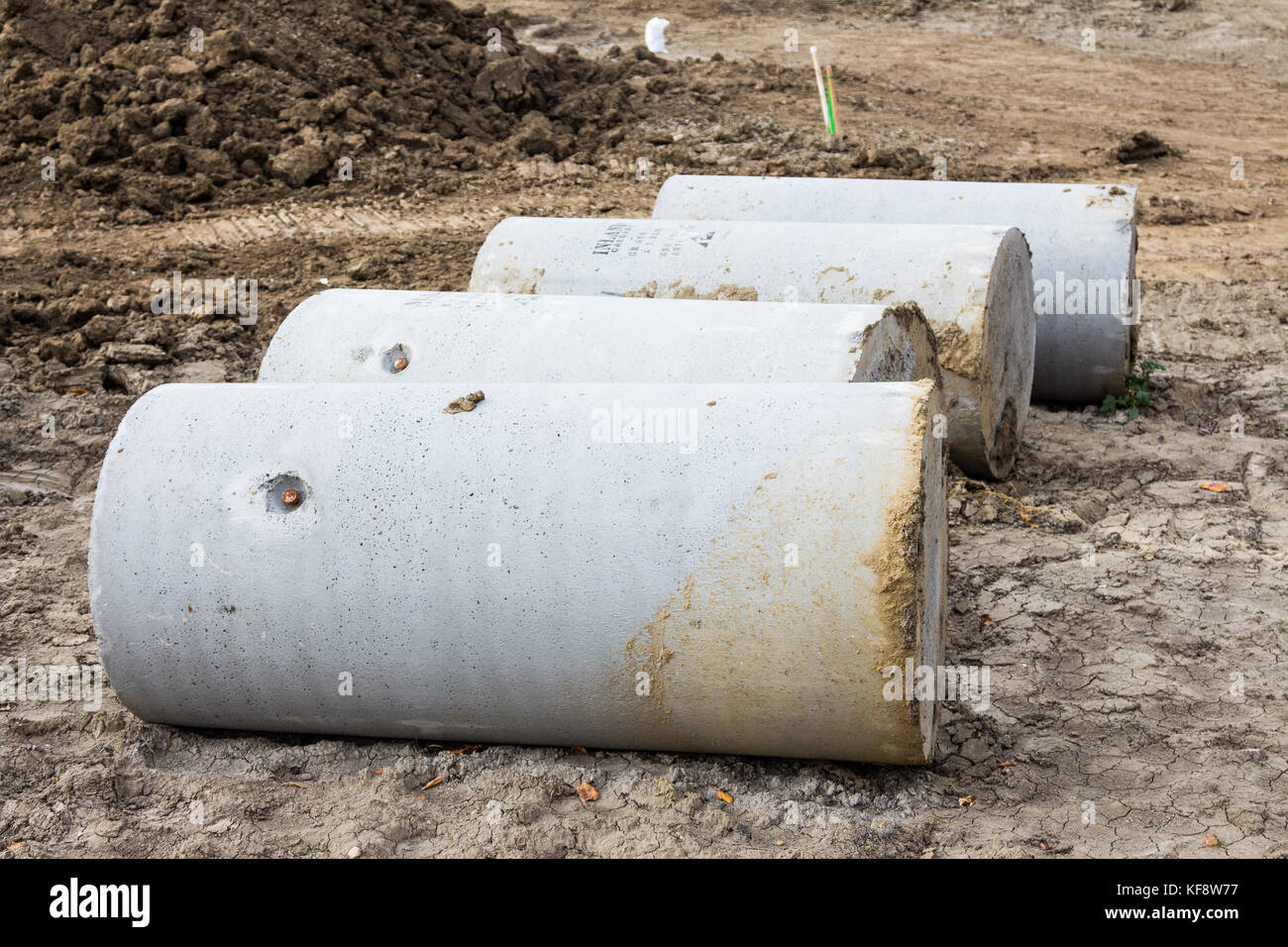 Concrete manholes during construction Stock Photo - Alamy