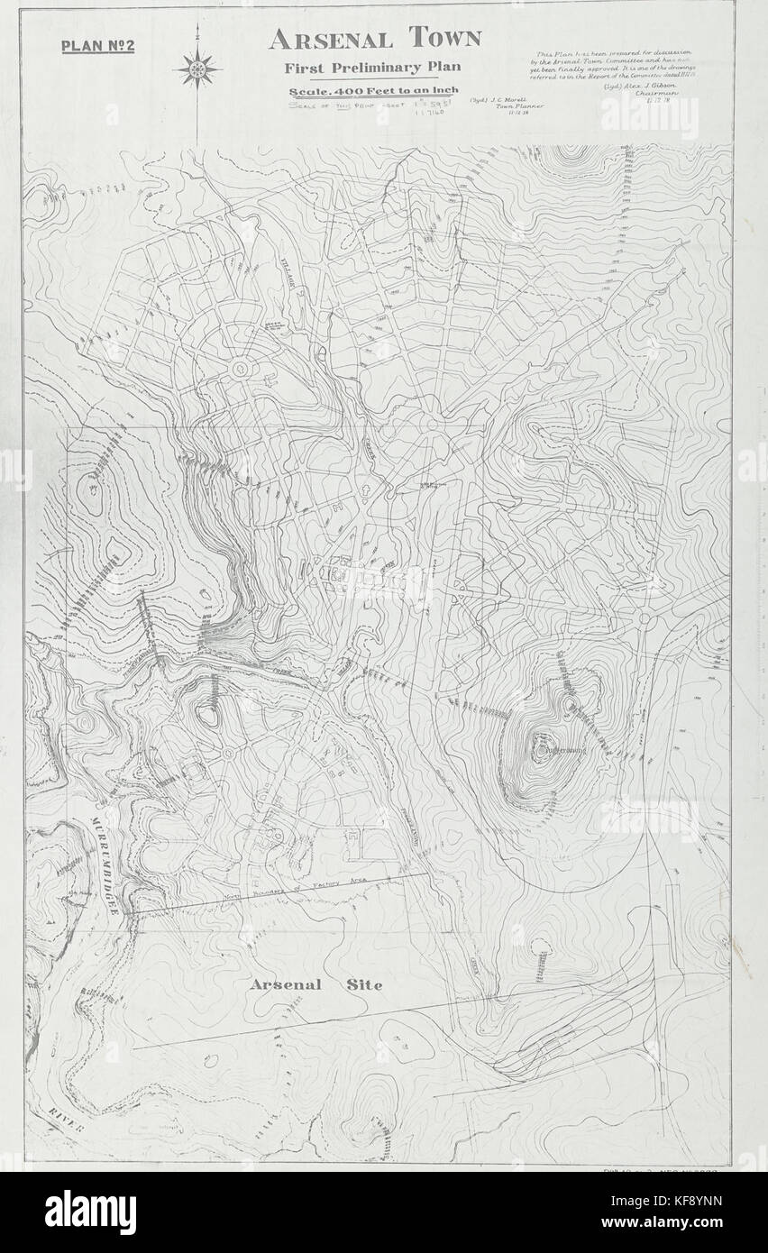 Arsenal Town 1918 MAP Part 2 Stock Photo - Alamy
