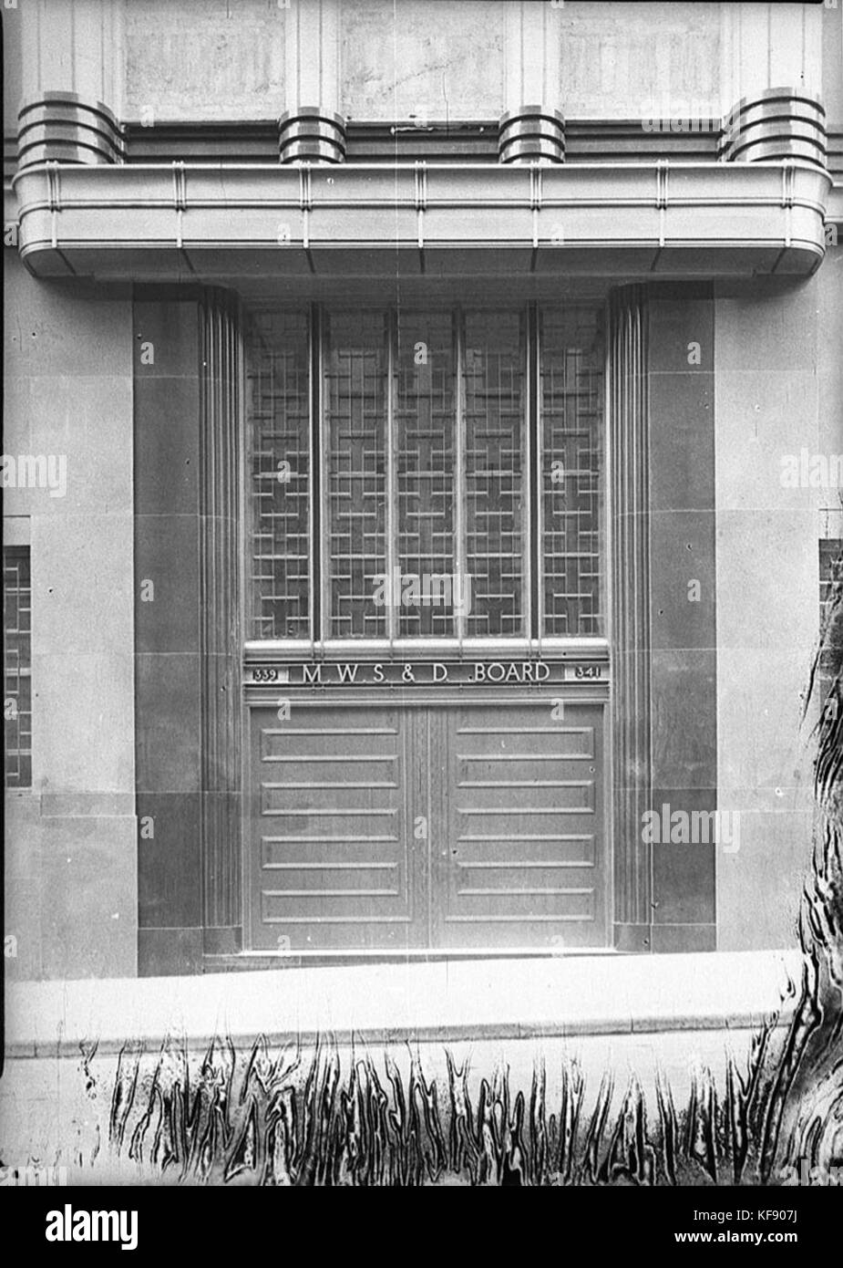 This image depicts the Water Board building, capturing its ...