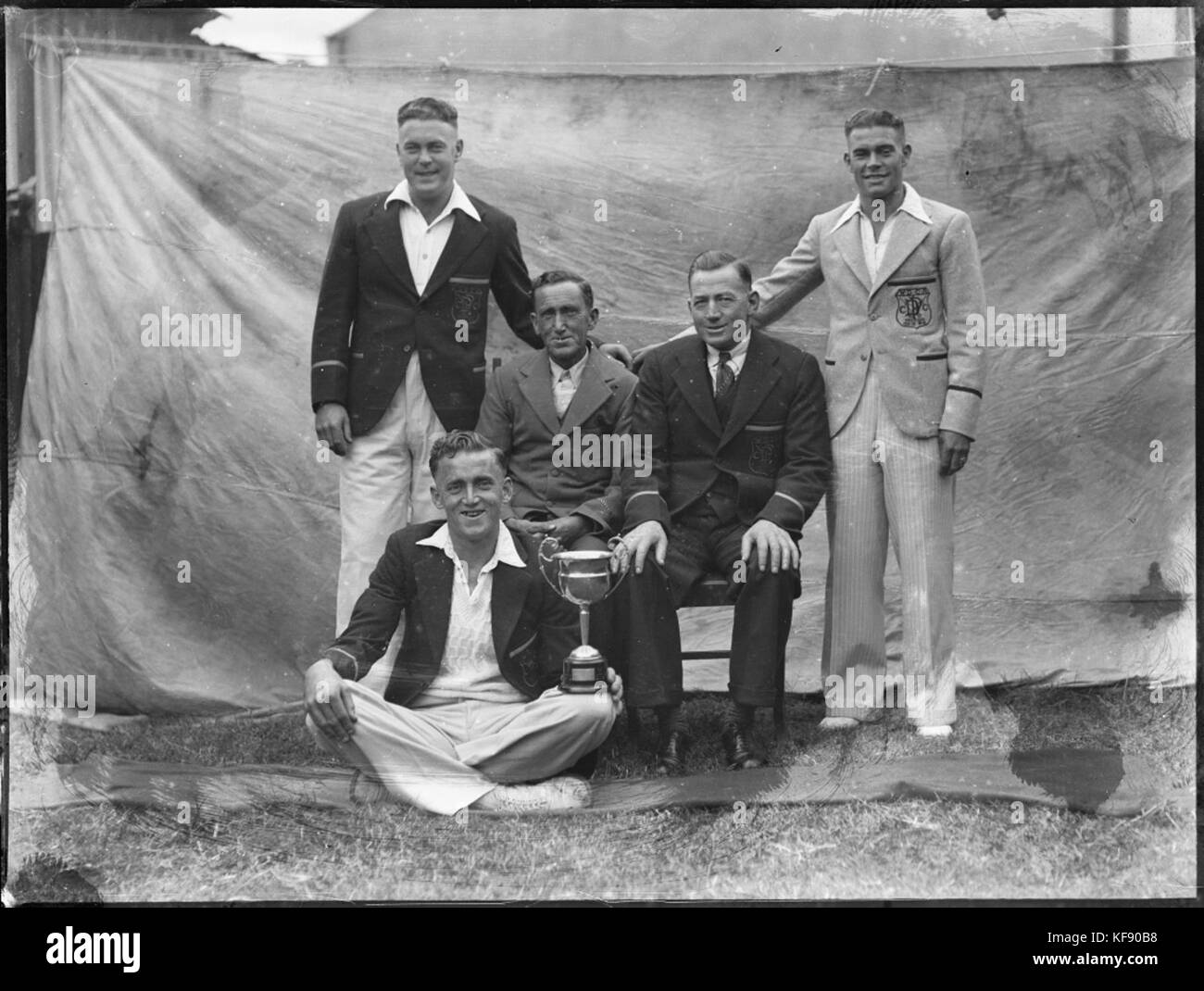 With premier league trophy Black and White Stock Photos & Images - Alamy