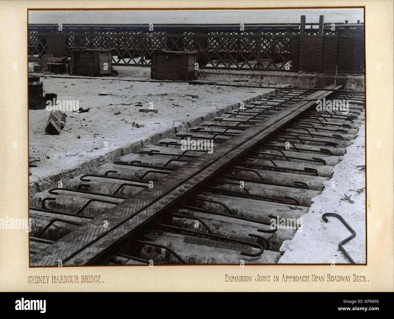 A technical illustration or diagram showing the expansion joint span of ...