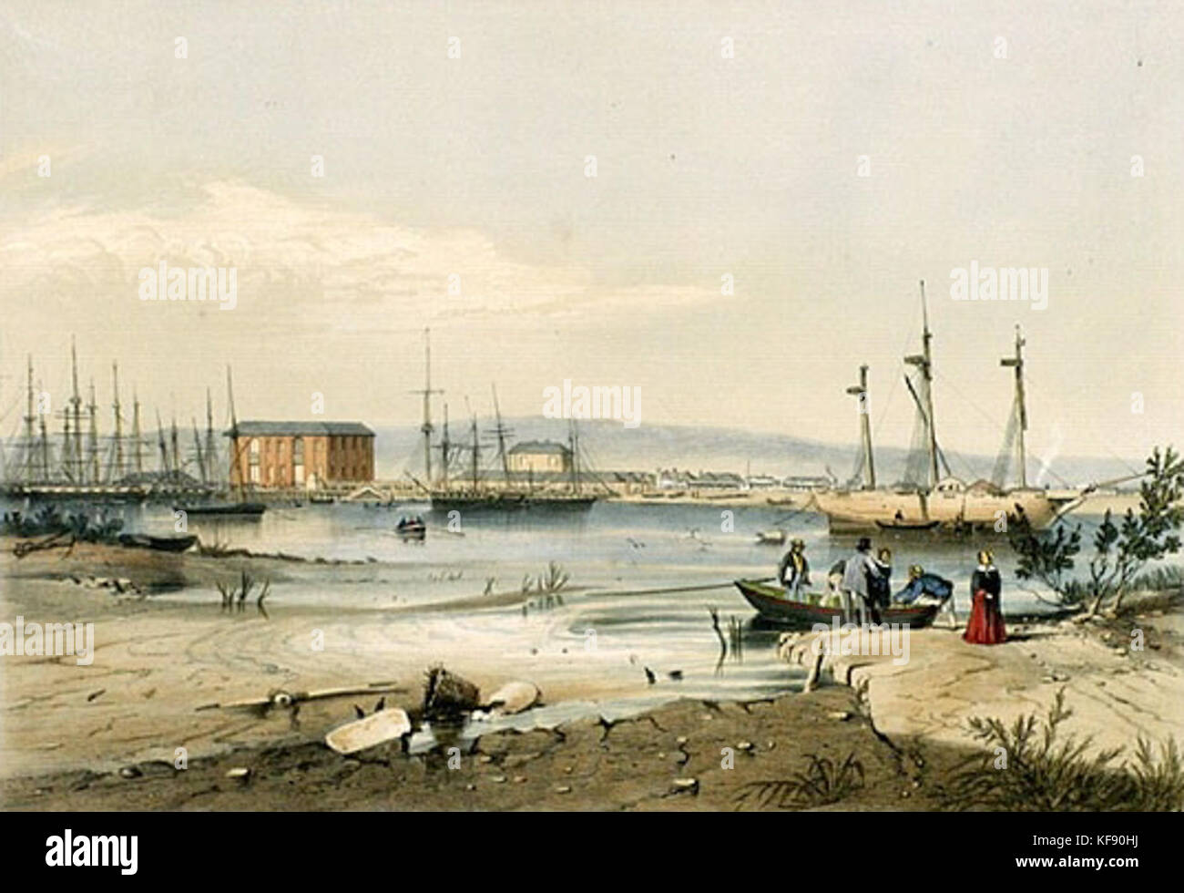 George French Angas Port Adelaide Stock Photo - Alamy
