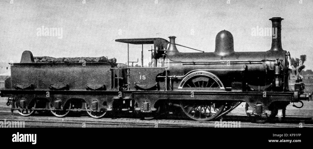 This image depicts the NSWGR T.14 class locomotive, a steam engine used ...