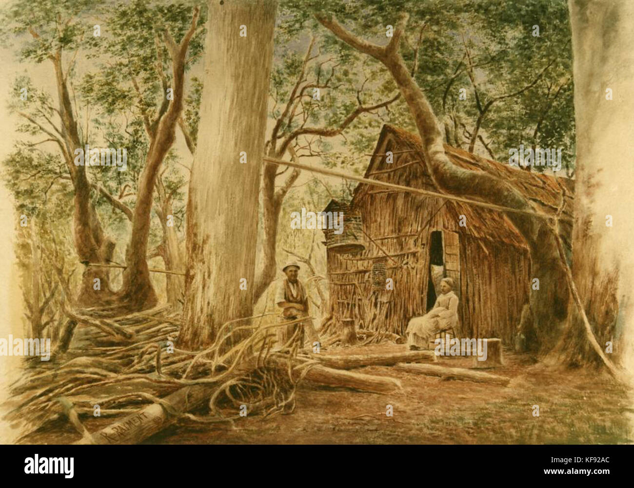 1 111296 Tipplers , an image of a painting by Robert Rayment, 1889 ...