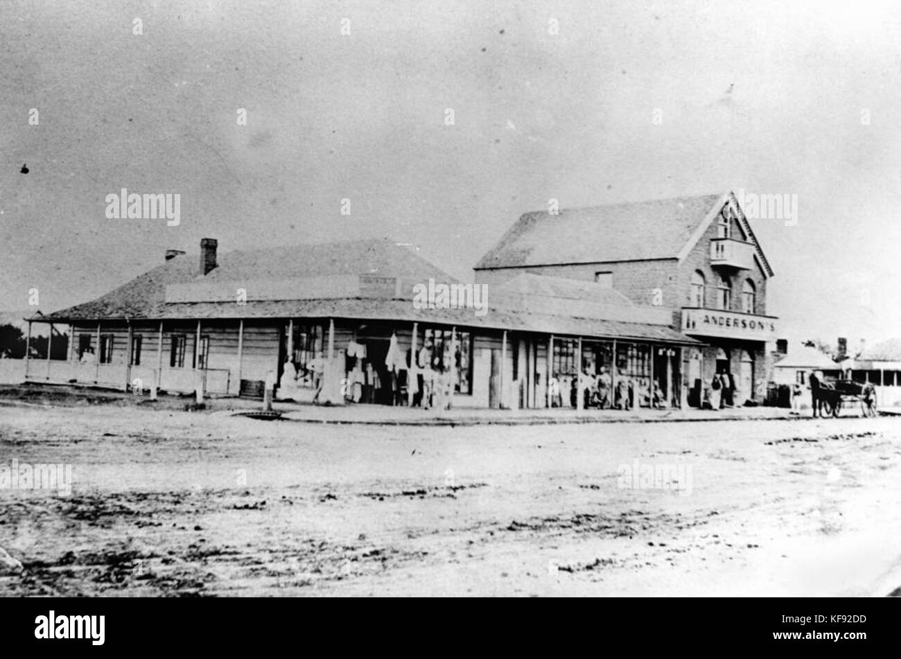 1 102407 Anderson's General Store at Warwick, ca. 1871 Stock Photo - Alamy