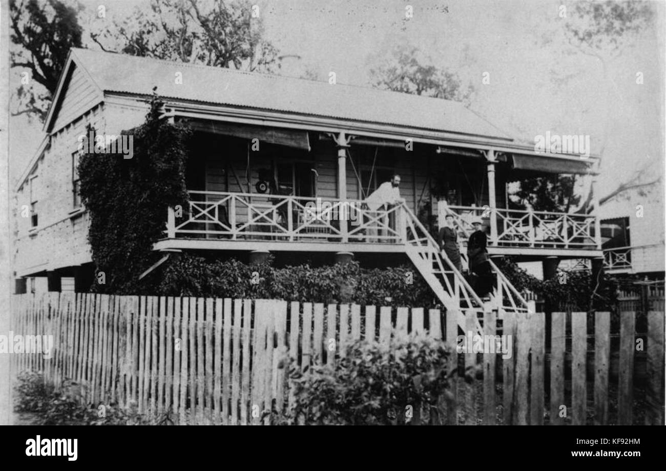 1 135893 Family group on the front steps of a Cairns house, 1886 Stock ...