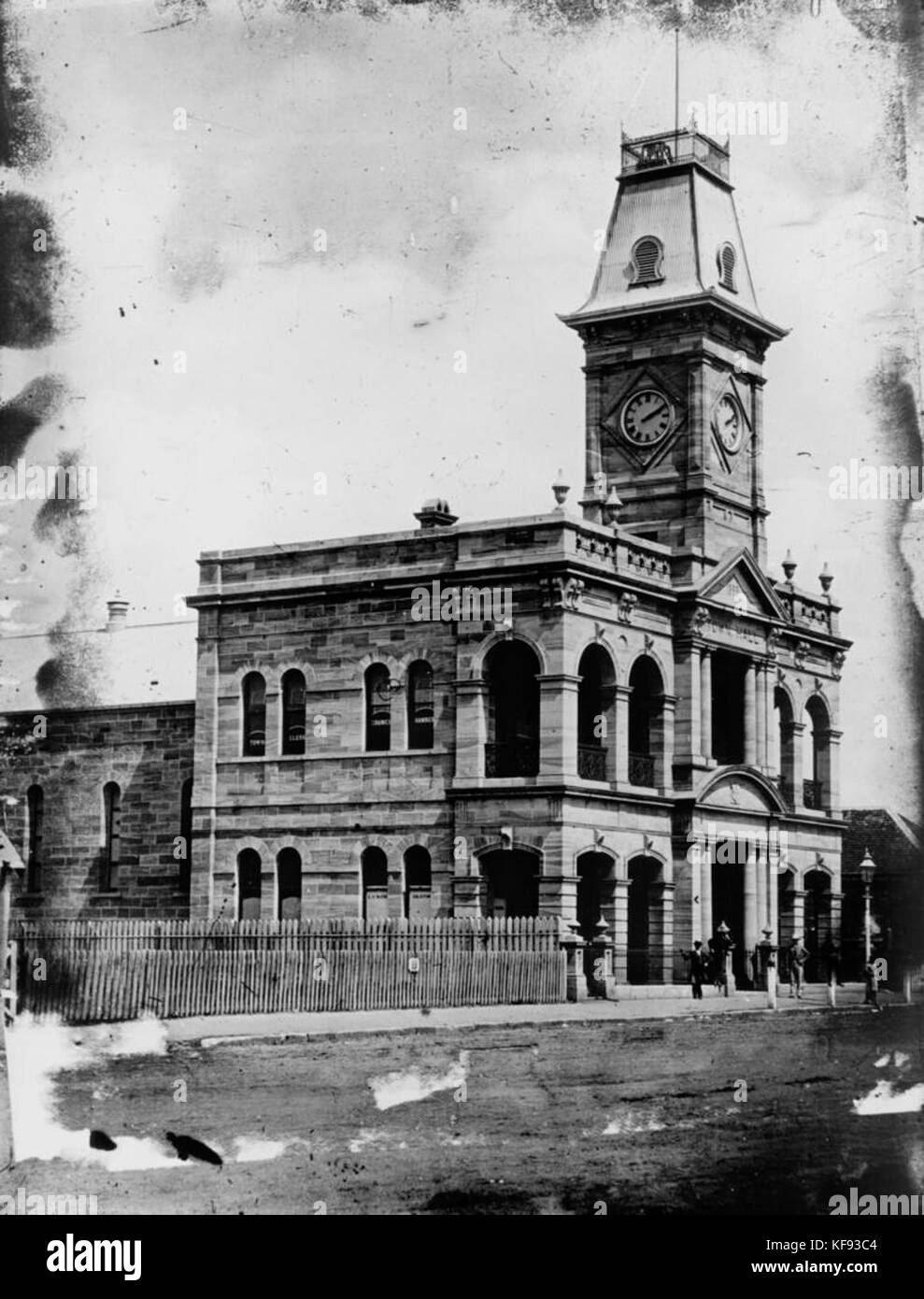 1 106212 Warwick Town Hall, ca. 1892 Stock Photo - Alamy