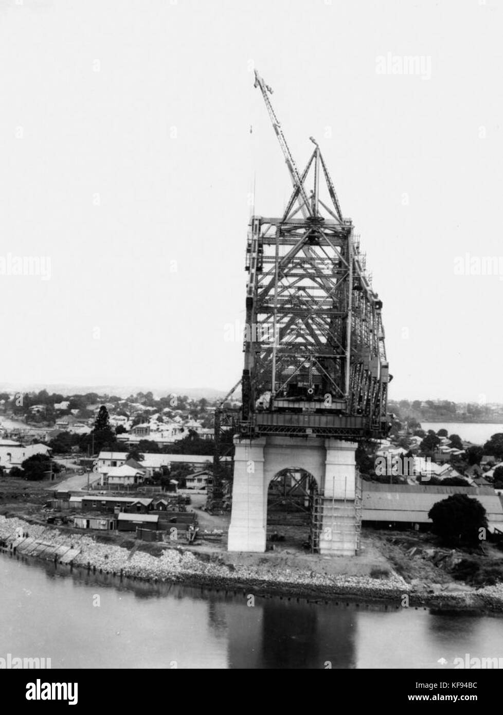 1 130955 Construction of Story Bridge on Kangaroo Point, Brisbane, ca ...