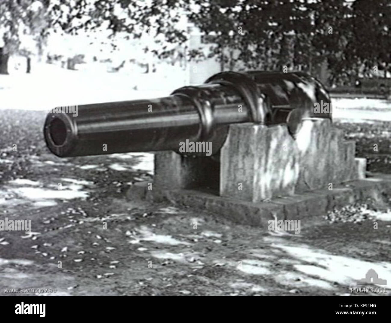 RML 10 inch gun HMVS Cerberus Ballarat AWM P01473.001 Stock Photo - Alamy