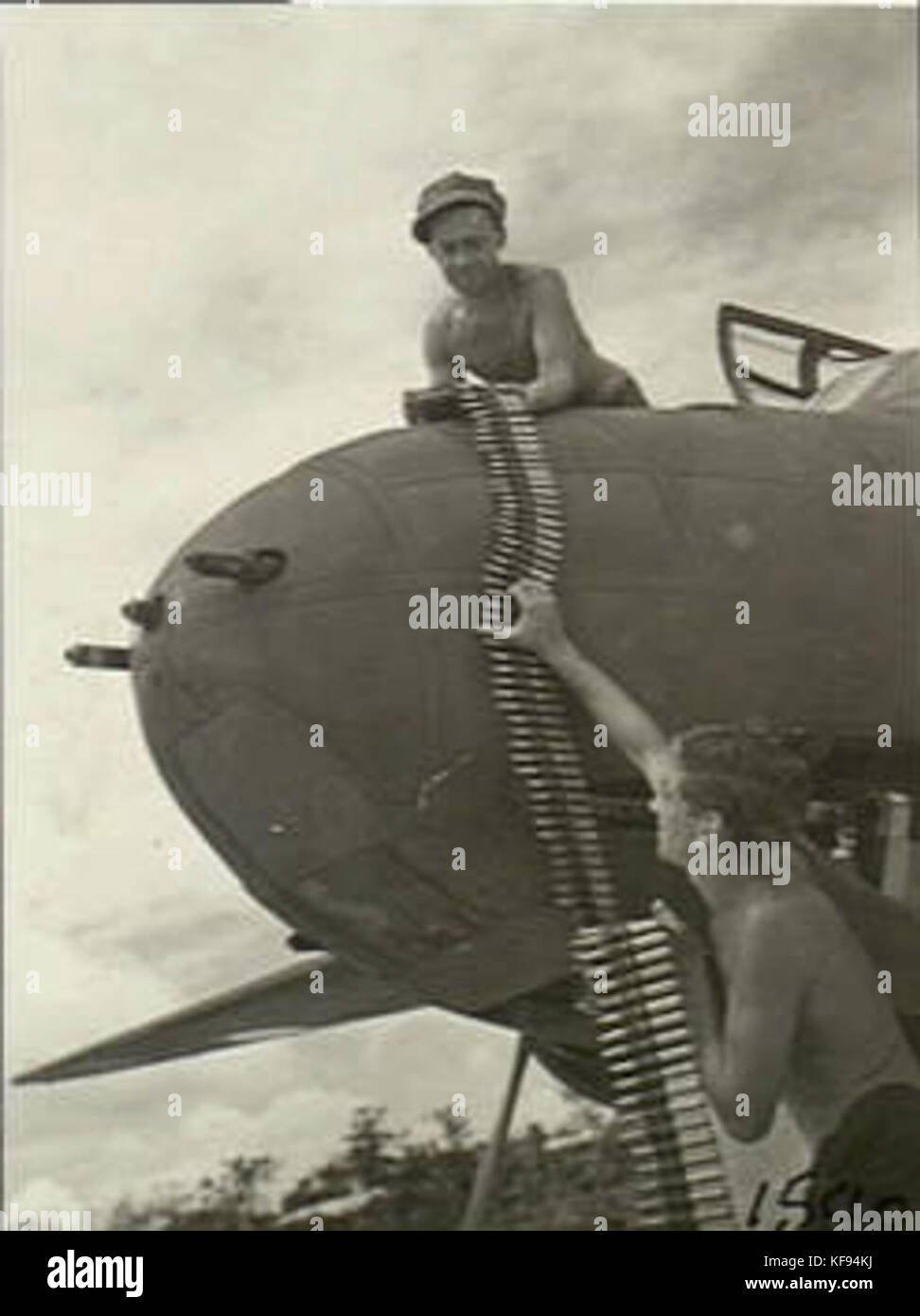 22 Squadron RAAF Boston and armourers New Guinea 1944 AWM OG1540 Stock ...