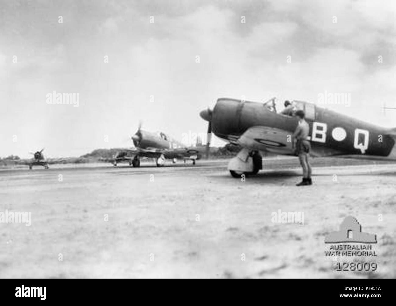84 Squadron RAAF Boomerangs WWII AWM 128009 Stock Photo - Alamy