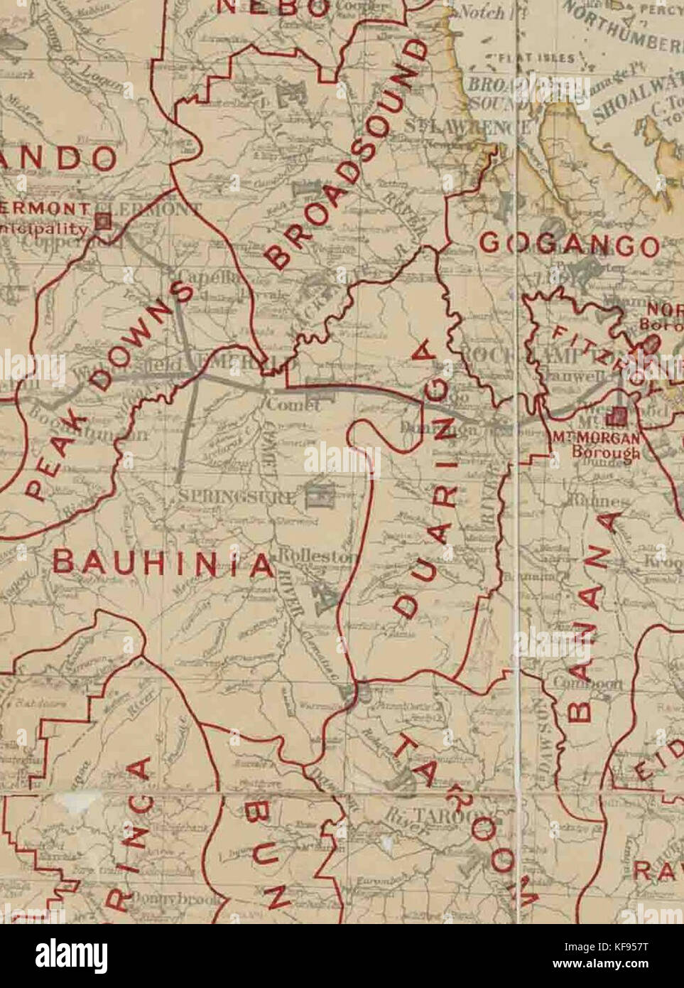 Duaringa Division, March 1902 Stock Photo - Alamy