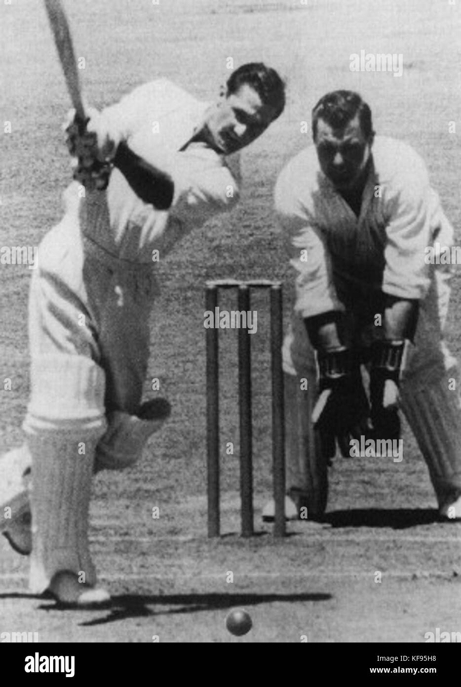 Australian international cricket player Black and White Stock Photos ...