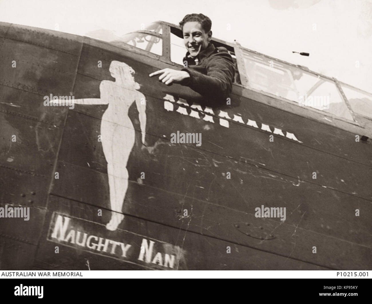 Pilot Officer Dickson of 467 Squadron RAAF 1944 AWM P10215.001 Stock ...