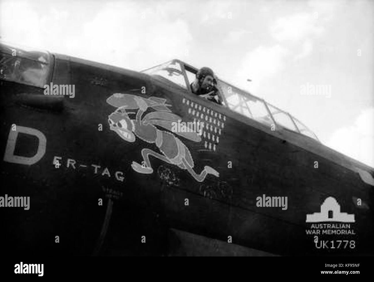 Flight Lieutenant Purser of 467 Squadron RAAF 1944 AWM UK1778 Stock ...