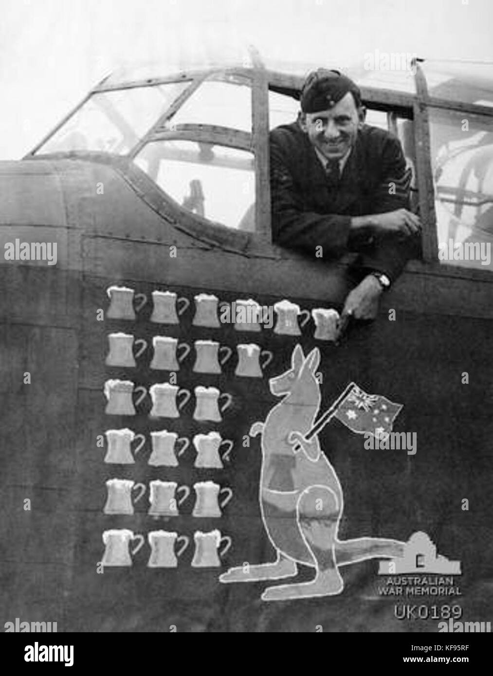 This photograph shows Sergeant Parker with the 467 Squadron of the ...