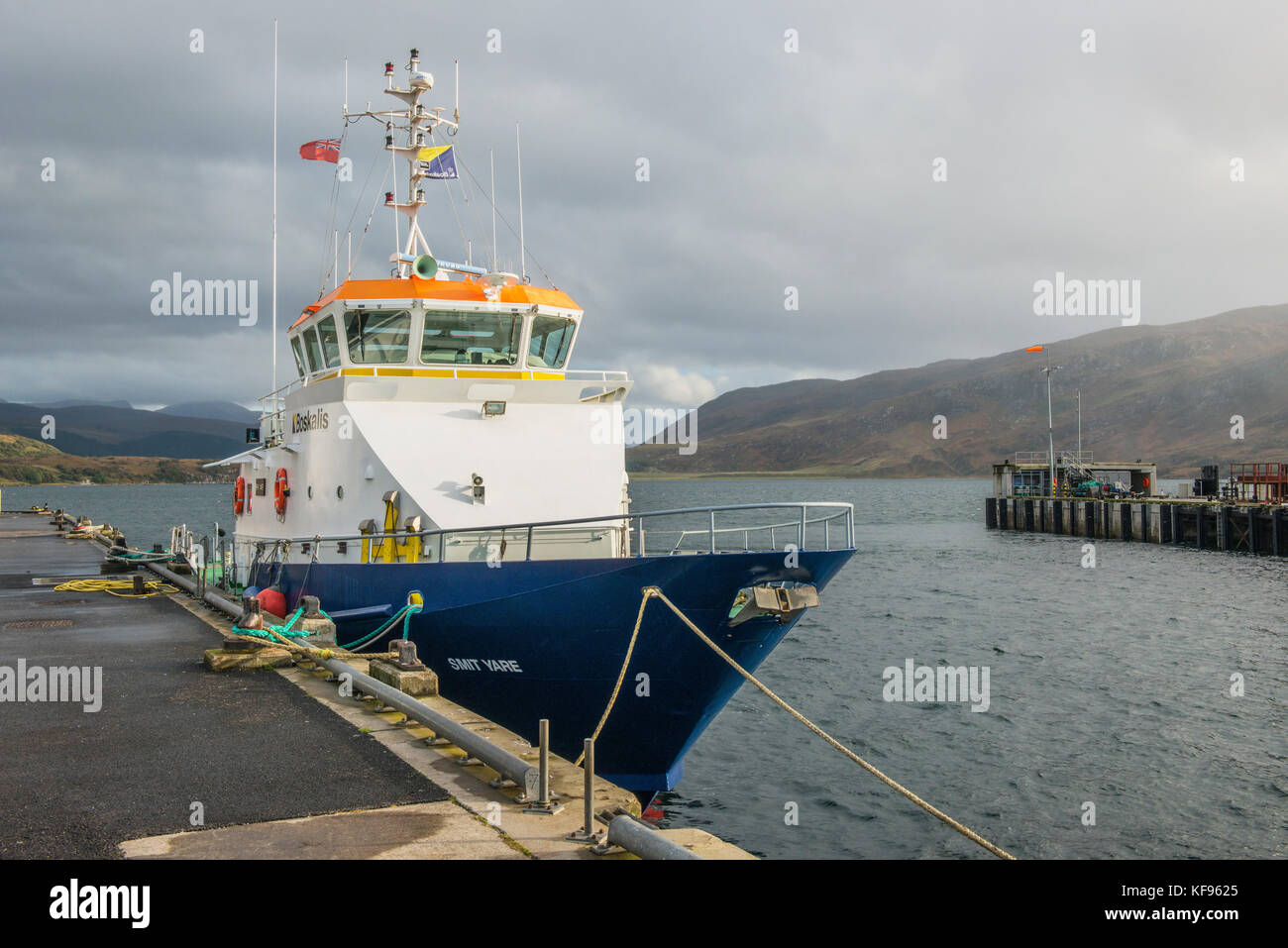 The Smit Yare Training Vessel in Ullapool Harbour Scotland Stock Photo ...