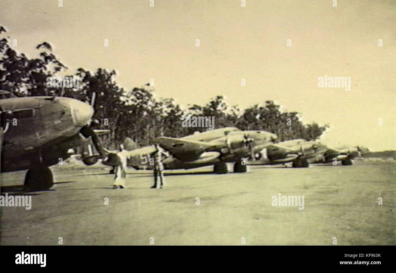 13 Squadron RAAF Venturas at Gove NT 1944 AWM P00590.002 Stock Photo ...