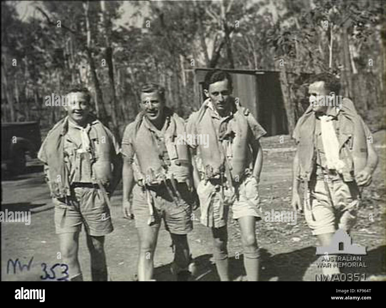 452 Squadron RAAF Spitfire pilots Strauss NT 1943 AWM NWA0351 Stock ...